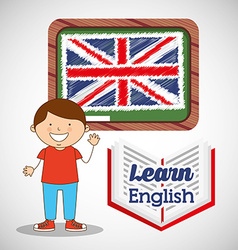 Learn english design Royalty Free Vector Image
