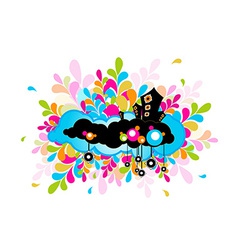 Artistic morpho and monarchs Royalty Free Vector Image