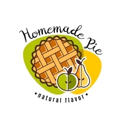 Homemade fruit and berry pie for christmas Vector Image