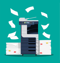Professional office copier multifunction printer Vector Image
