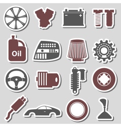 Car spare parts Royalty Free Vector Image - VectorStock