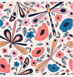 Raspberry seamless pattern Royalty Free Vector Image