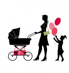 Mother and child set of woman and baby icons vector by baldyrgan ...