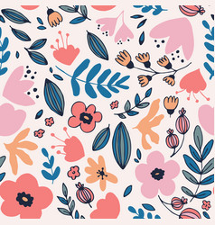 Raspberry seamless pattern Royalty Free Vector Image