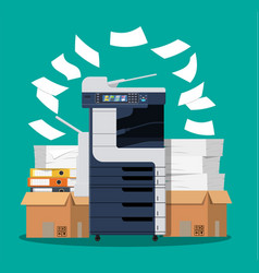 Professional office copier multifunction printer Vector Image