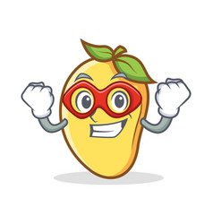 Funny cartoon cute brown super hero potato Vector Image