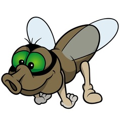 Cartoon airplane flying Royalty Free Vector Image