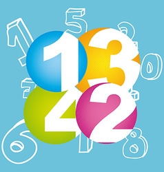 Children educational cards with numbers Royalty Free Vector
