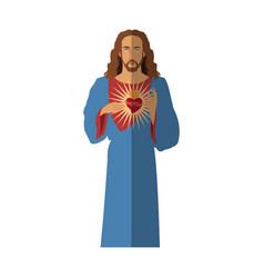 Jesus christ man icon Royalty Free Vector Image