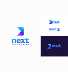 Modern letterhead design with clean blue shapes Vector Image