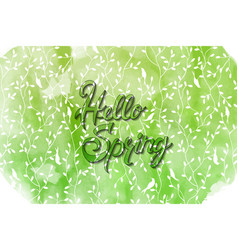 Hello spring banner Royalty Free Vector Image - VectorStock