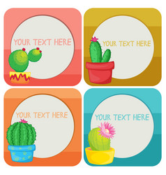 Blue background template with hibiscus flower Vector Image