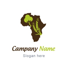 Welcome to africa website landing page Royalty Free Vector