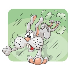 6 cute cartoon hares Royalty Free Vector Image