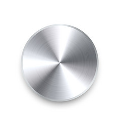 Metal button icon Royalty Free Vector Image - VectorStock