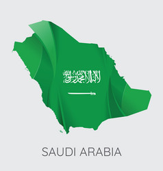Geometric map of saudi arabia Royalty Free Vector Image