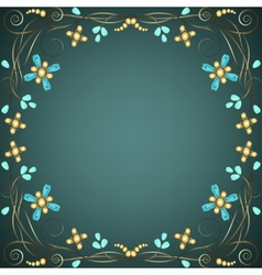 Elegant jewelry border Royalty Free Vector Image