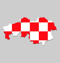 Map with national flag Royalty Free Vector Image