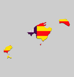 Map with national flag Royalty Free Vector Image