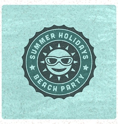 Retro summer design poster Royalty Free Vector Image