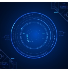Futuristic graphic user interface Royalty Free Vector Image