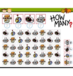 Cartoon math education game Royalty Free Vector Image