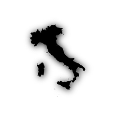 Detailed map of the italy Royalty Free Vector Image