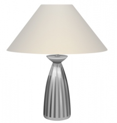 Table lamp with crystal Royalty Free Vector Image