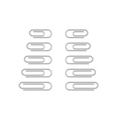 White blank page with clip Royalty Free Vector Image