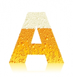 Alphabet beer Royalty Free Vector Image - VectorStock
