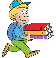 Cartoon smiling book Royalty Free Vector Image