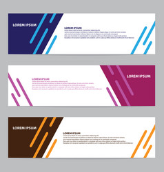 Horizontal polygonal banners Royalty Free Vector Image