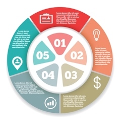 Business diagram circle Royalty Free Vector Image