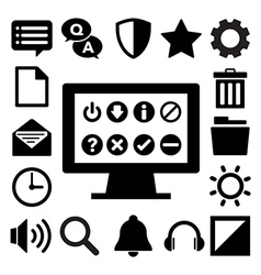 Cartoon image of menu icon Royalty Free Vector Image