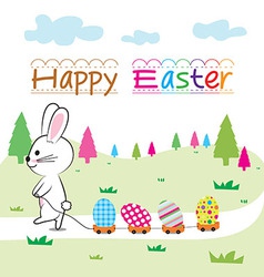 Spring bunny Royalty Free Vector Image - VectorStock