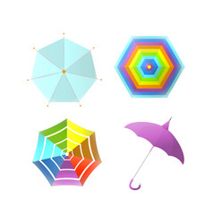 Umbrella in rainbow colors Royalty Free Vector Image