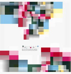 Abstract blocks template design background simple Vector Image