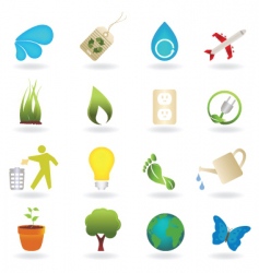 Environment and eco related symbols Royalty Free Vector