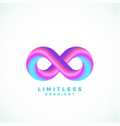 Pi symbol with infinity sign abstract icon Vector Image