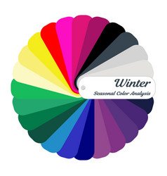 Stock color guide with names Royalty Free Vector Image