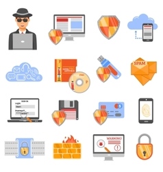 Computer and cyber security icons vector by soleilc - Image #995483 ...