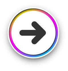 Arrow marquee light board sign retro frame arrows Vector Image