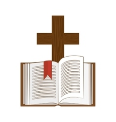 Holy bible symbol worship church psalm icon Vector Image