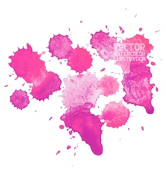 Purple violet lilac and blue watercolor stains Vector Image