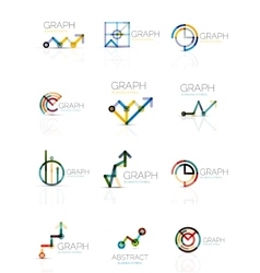 Tech chart logo Royalty Free Vector Image - VectorStock