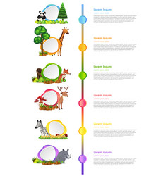 Farm animals height meter Royalty Free Vector Image