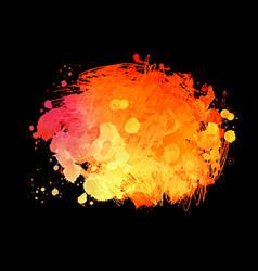 Gold and red wavy geometric abstract pattern Vector Image