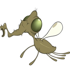 Green insect cartoon Royalty Free Vector Image