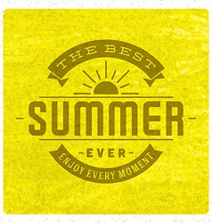 Retro summer design poster Royalty Free Vector Image