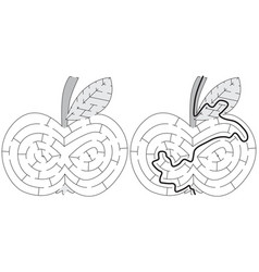 Easy grapes maze Royalty Free Vector Image - VectorStock